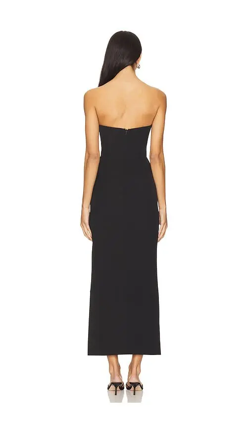 Bardot Saira Midi Dress in Black - Size 10