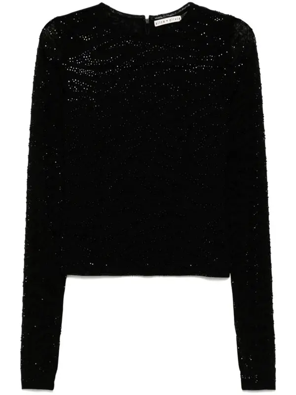 Alice + Olivia Delaina Embellished Top