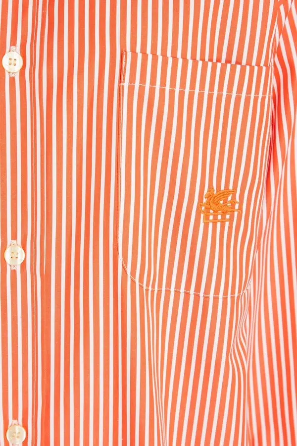 Etro Striped Cotton-poplin Shirt