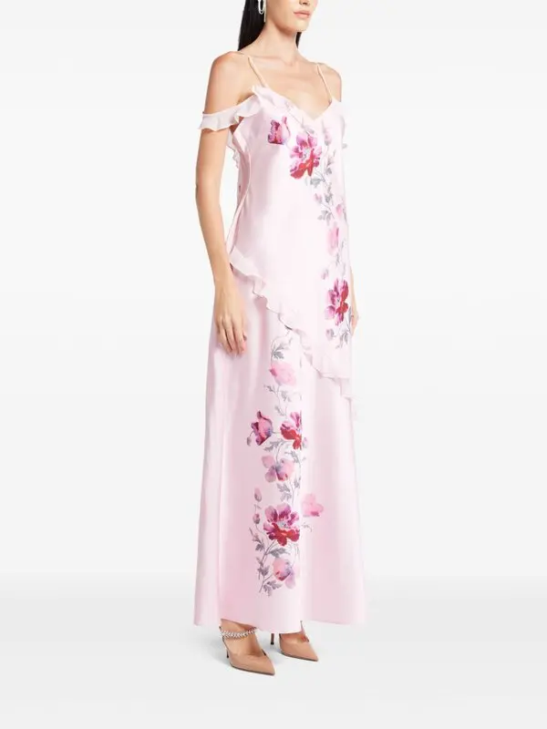LoveShackFancy Cold-shoulder Maxi Dress
