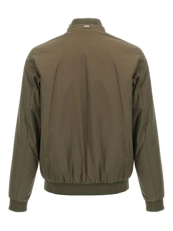 Herno Ecoage Bomber Jacket Green Editorialist