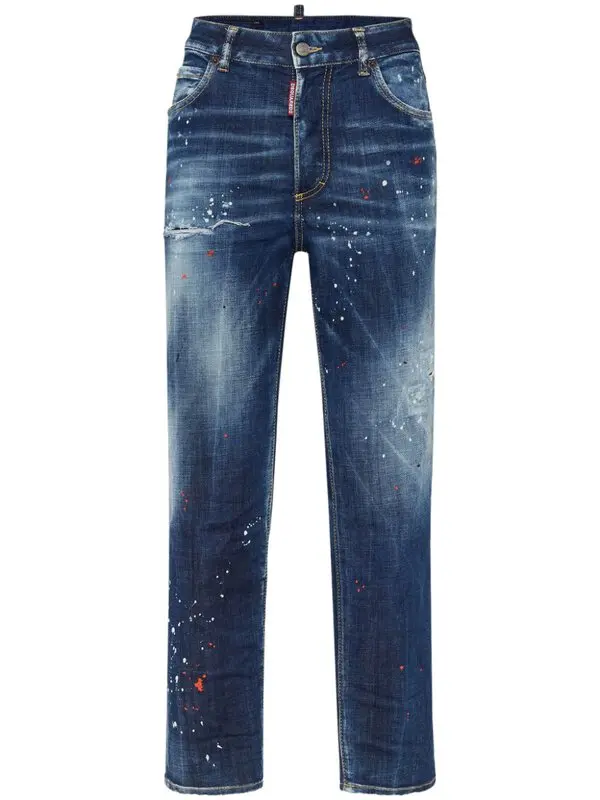 Dsquared2 Cotton Denim Jeans - Blue