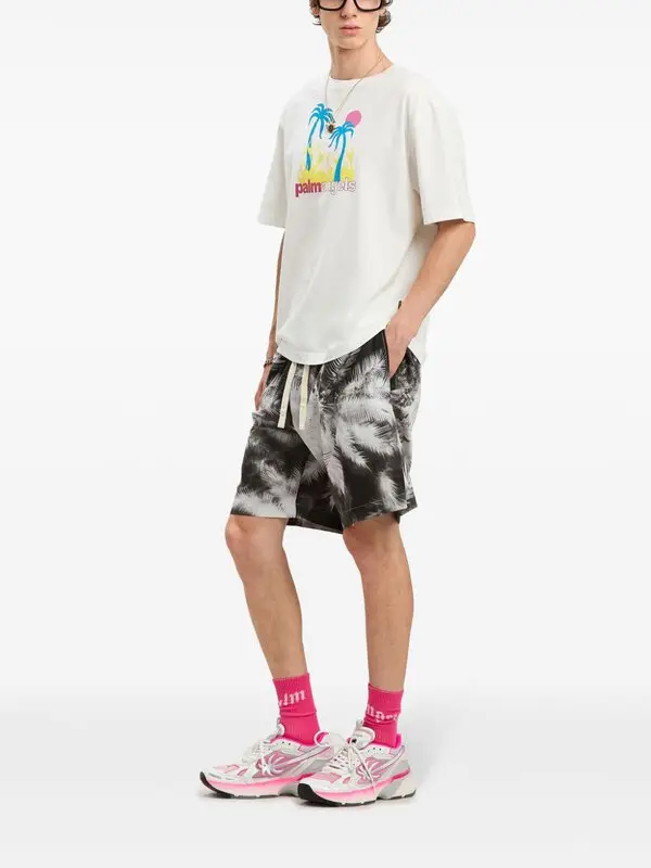 Palm Angels Blueprint Palms Track Shorts