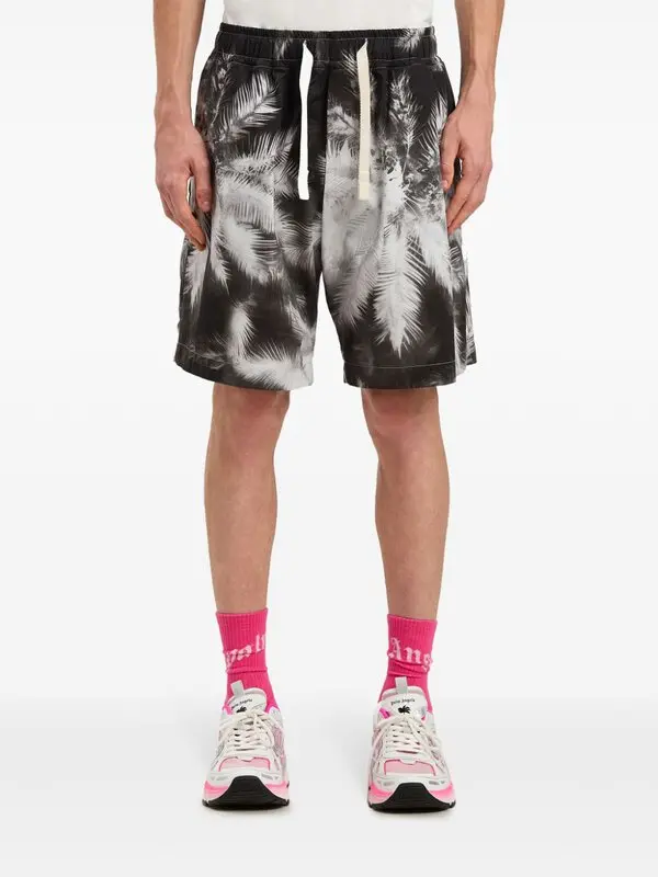 Palm Angels Blueprint Palms Track Shorts