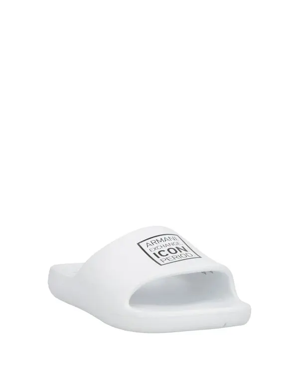 Armani Exchange Sandals Size Rubber - White