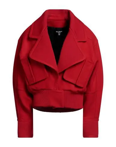 Balmain Jacket In Virgin Wool, Polyamide, And Polyester