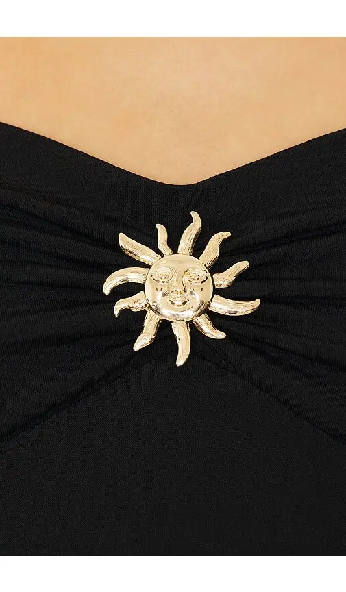 Show Me Your Mumu Strapless Mini Dress With Sun Charm