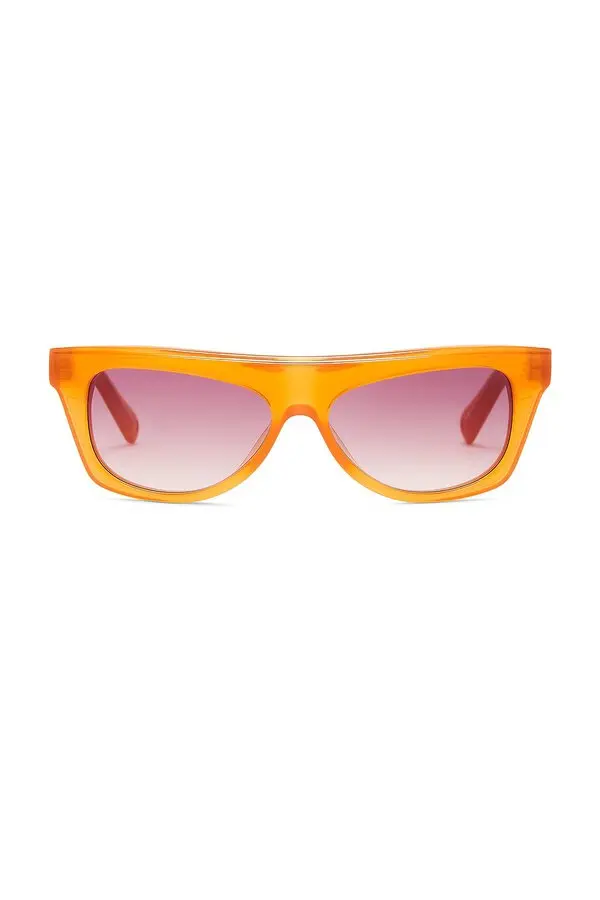 Jacquemus Pina Sunglasses - Milky Amber  Silver  & Rose