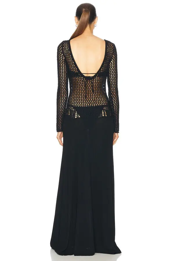 Christopher Esber Grafted Long Sleeve Dress