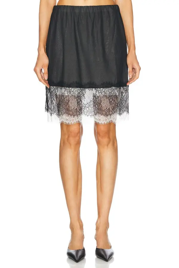 Helmut Lang Lace Mini Skirt