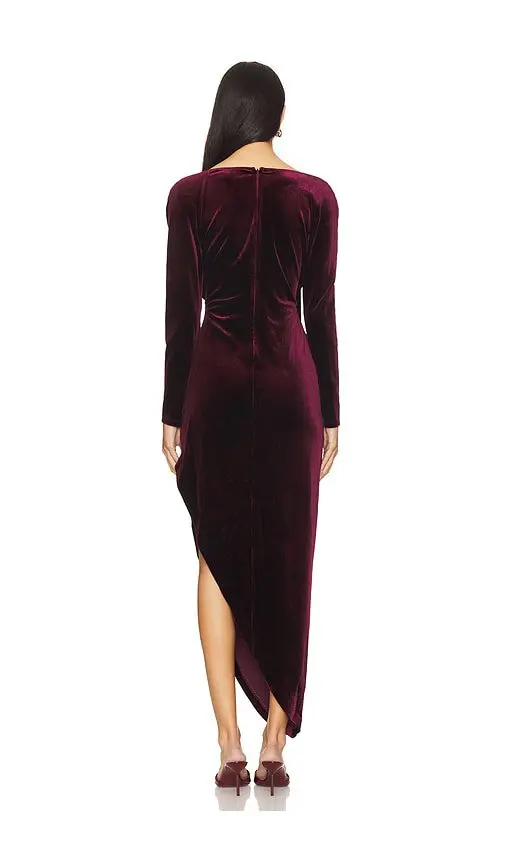 Astr The Label Sirca Off-the-shoulder Velvet Dress