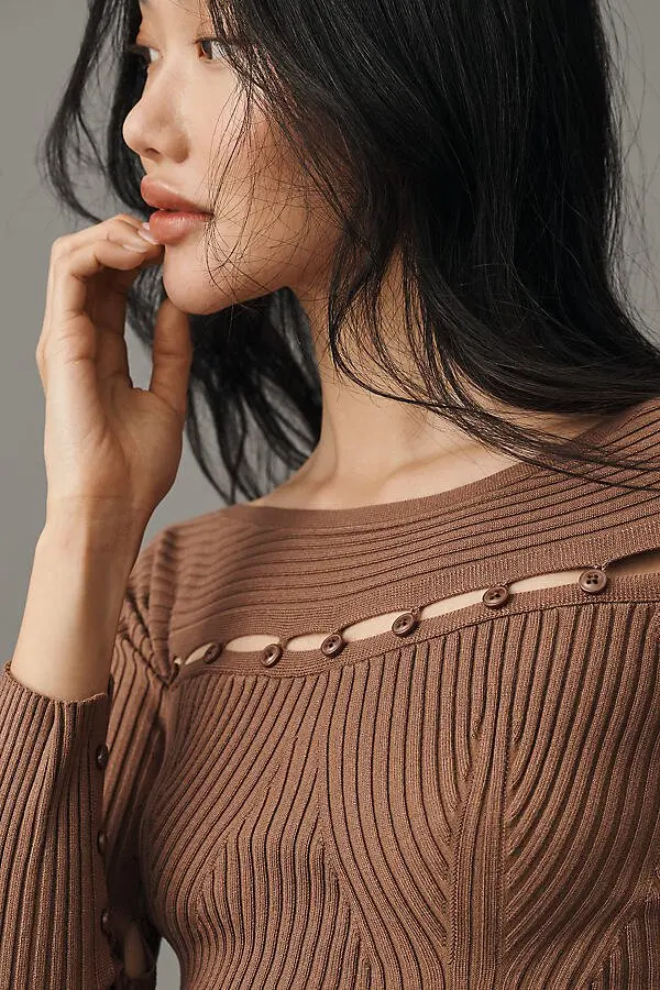 Anthropologie Ribbed Pullover Sweater