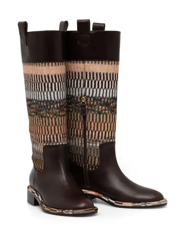 Missoni Panelled Knee-high Boots