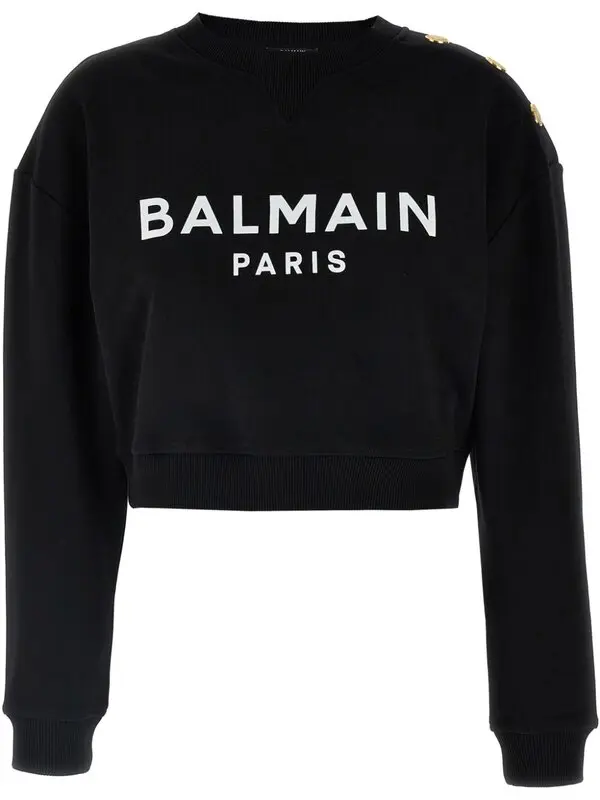 Balmain Logo Sweatshirt - Black