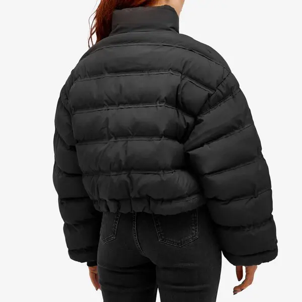 Daily Paper Relaxed Short Puffer Jacket In Black 45% Off