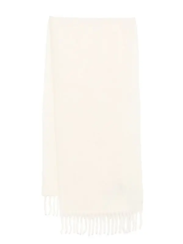 Canada Goose Tassel-detail Scarf - White