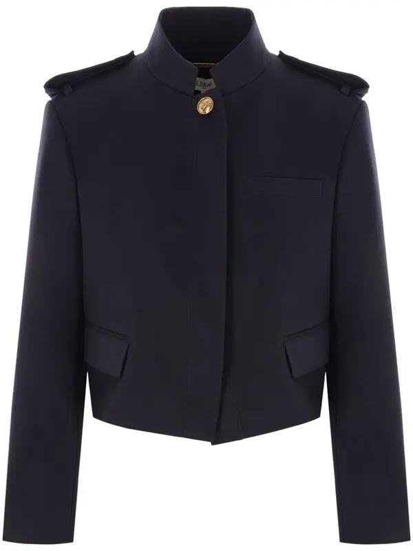 Chloé Epaulettes Cropped Jacket