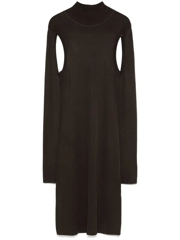 Helmut Lang Air Midi Dress - Brown