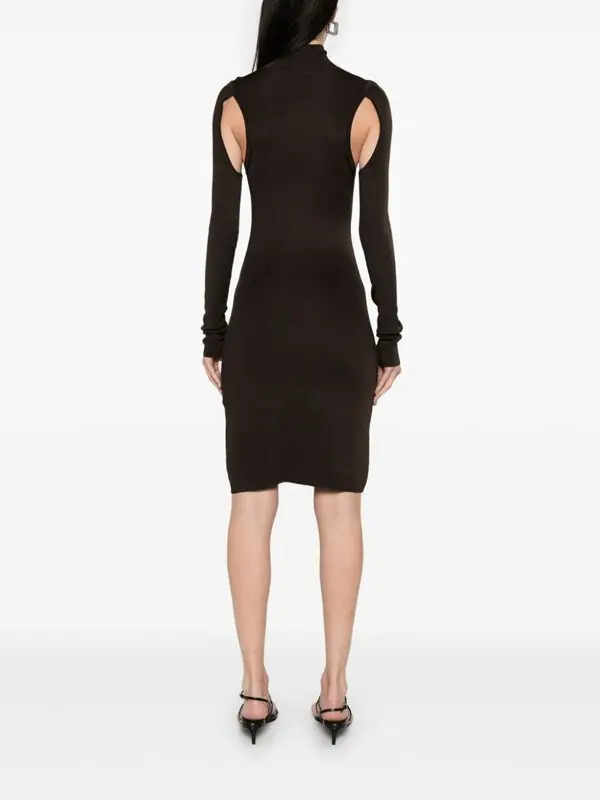 Helmut Lang Air Midi Dress - Brown