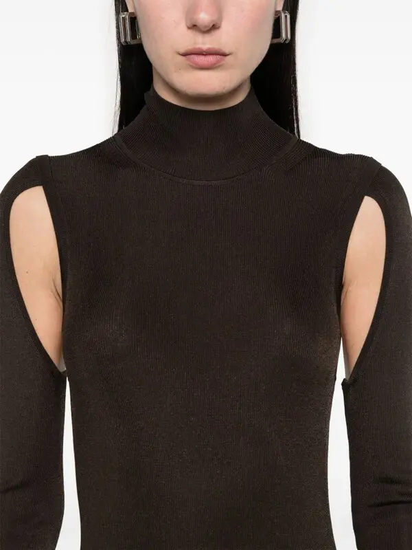 Helmut Lang Air Midi Dress - Brown