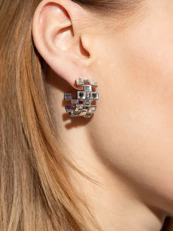 Dolce & Gabbana Crystal Hoop Earring