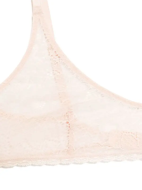 Kiki De Montparnasse Dahlia Soft Lace Bra - Pink