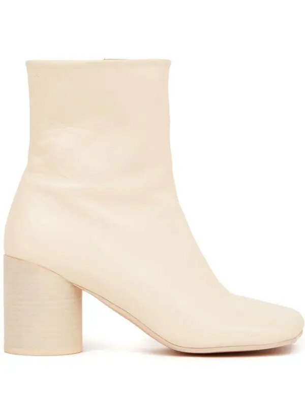 MAISON MARGIELA Anatomic 70mm Leather Ankle Boots - Neutrals