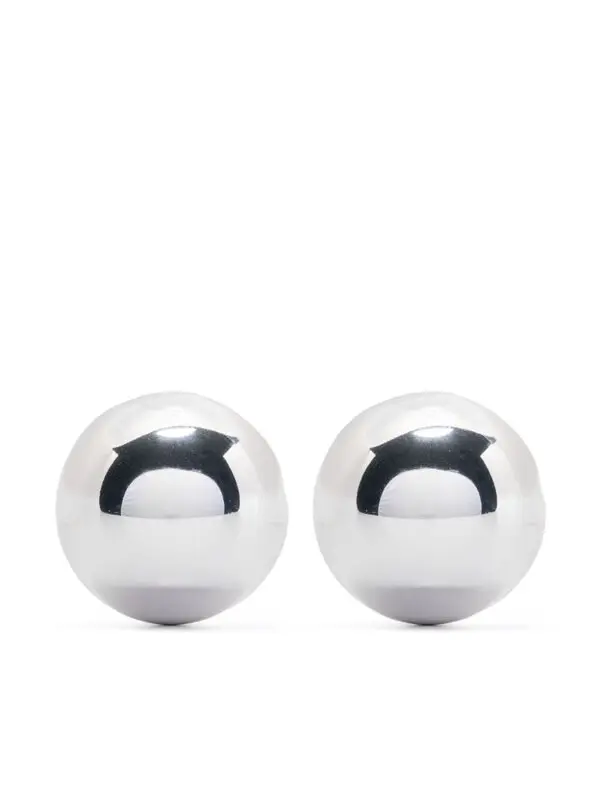 Federica Tosi Luna Stud Earrings - Silver