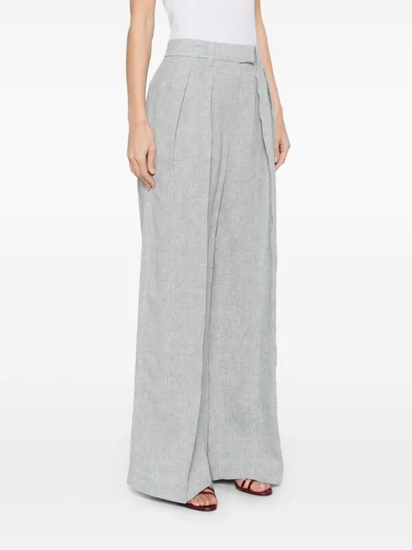 Brunello Cucinelli Metallic-threading Trousers - Blue