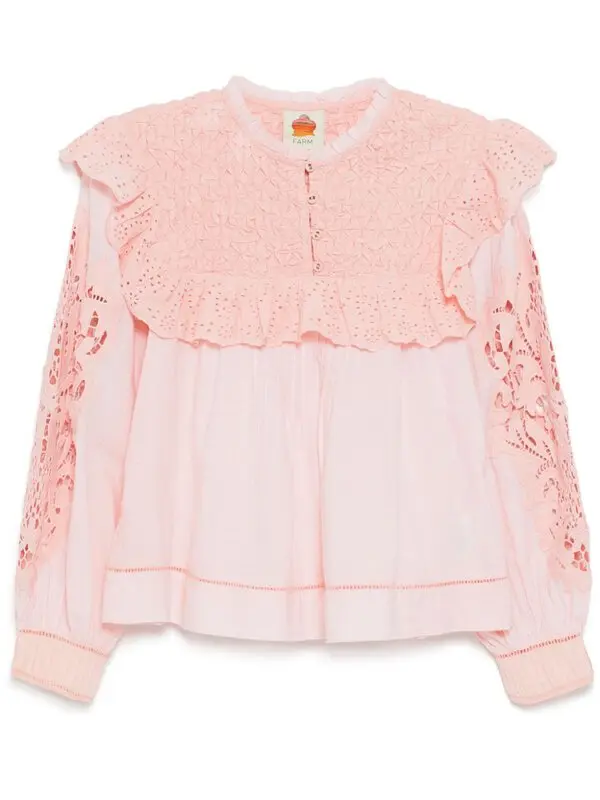 Farm Rio Rose Honeycomb Blouse