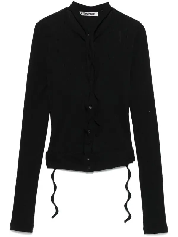Ottolinger Double-fastening Ribbed Cardigan