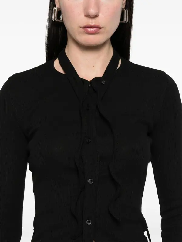 Ottolinger Double-fastening Ribbed Cardigan