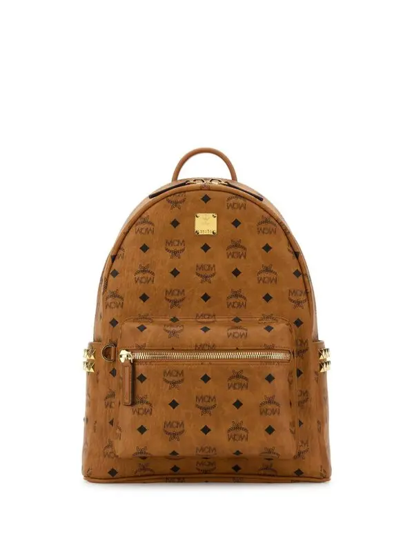 Mcm Stark Medium Backpack - Brown