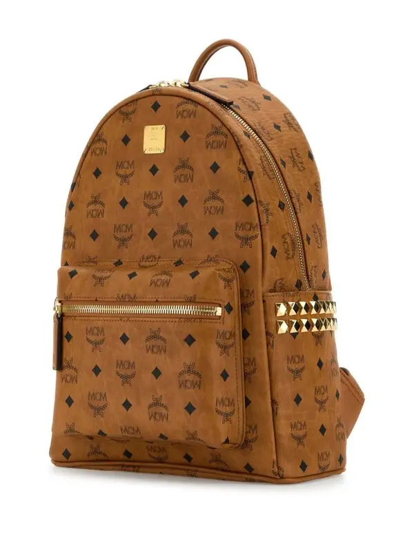 Mcm Stark Medium Backpack - Brown