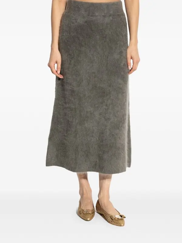 LISA YANG Asta Midi Skirt - Grey