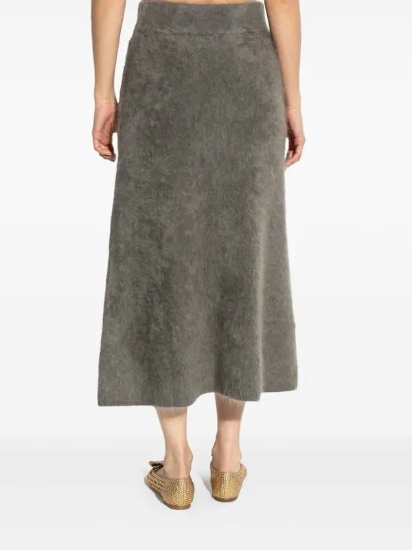 LISA YANG Asta Midi Skirt - Grey