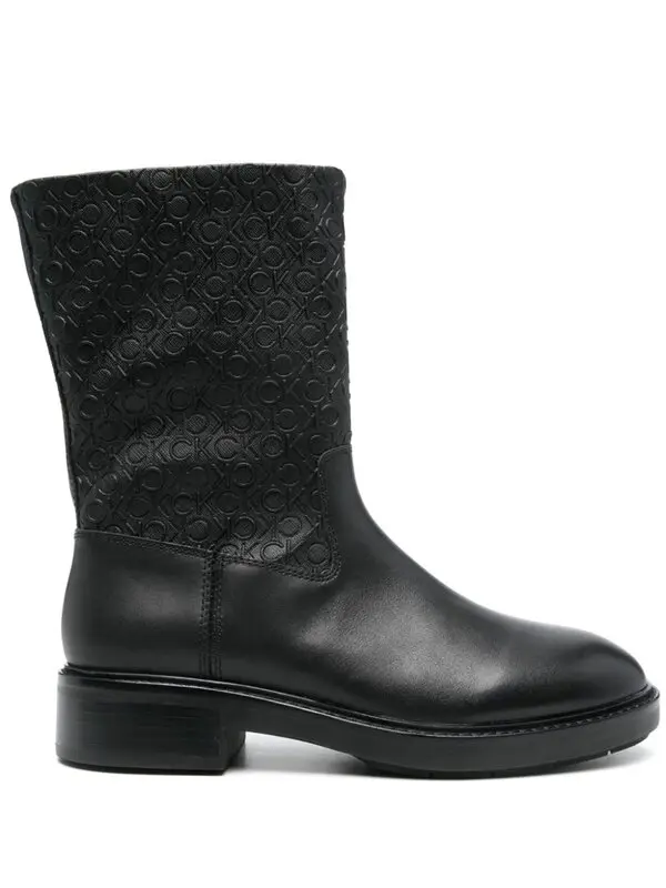 Calvin Klein Embossed Boots