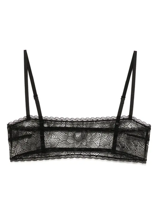 Kiki De Montparnasse Dahlia Lace Bandeau - Black