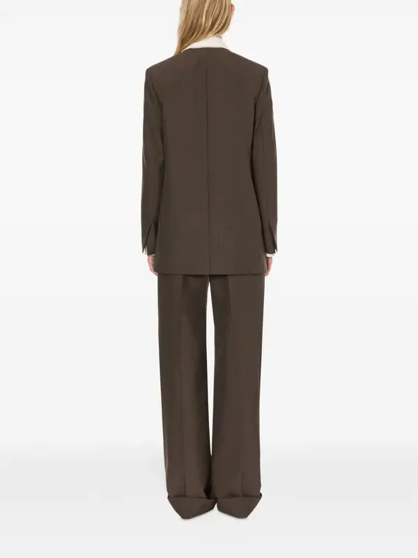 Philosophy Di Lorenzo Serafini Lapeless Double-breasted Blazer - Brown