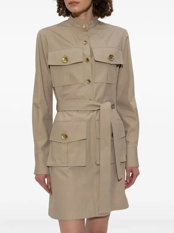 Givenchy Safari Shirt Dress - Neutrals