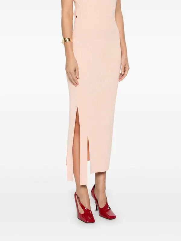 Victoria Beckham Ribbed-knit Maxi Skirt