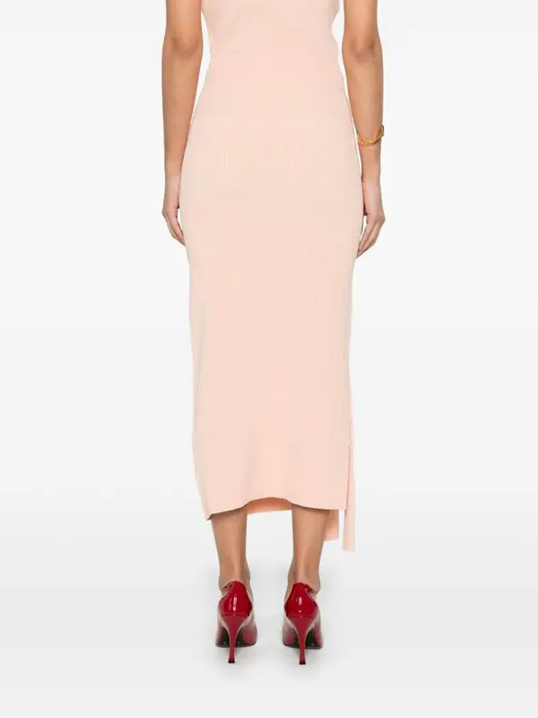 Victoria Beckham Ribbed-knit Maxi Skirt