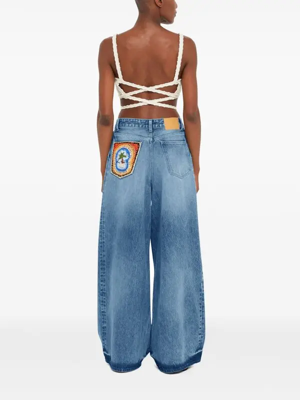 Alanui Sunny Crochet Jeans