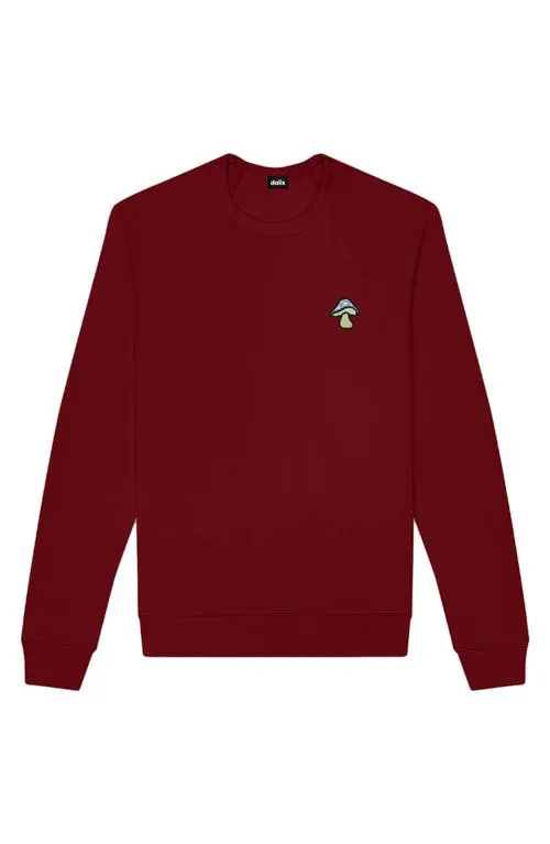 DALIX Fleece Sweatshirt - Cardinal Red