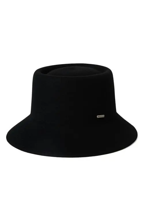 Brixton Elle Wool Felt Bucket Hat - Black