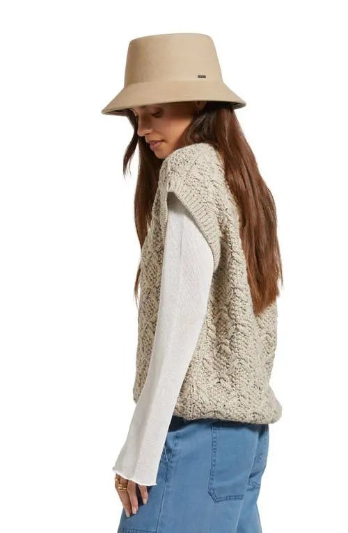 Brixton Elle Wool Felt Bucket Hat - Sand