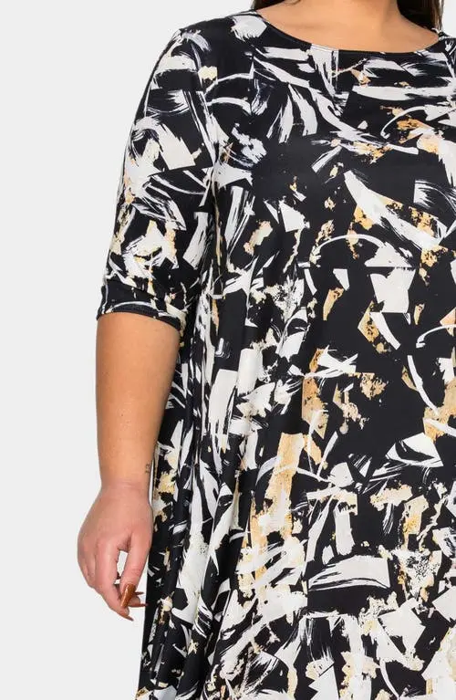 L I V D Brielle Printed Jersey Midi Dress