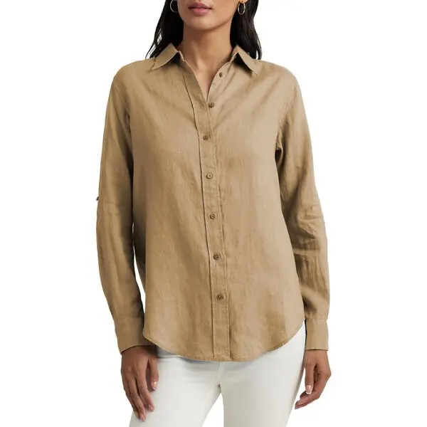 Ralph Lauren Relaxed Fit Linen Shirt - Birch Beige