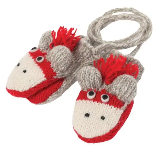NIRVANNA DESIGNS Monkey Mittens - Grey