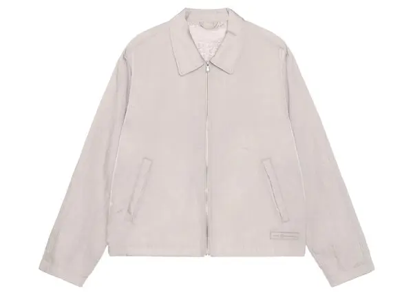 StÜssy Short Sleeve Nylon Club Jacket - Bone
